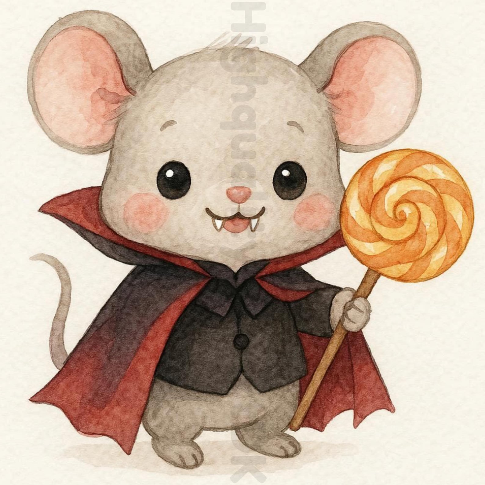Halloween Animal Clipart Bundle | 5 Cute Watercolor Pngs | Pastel ...
