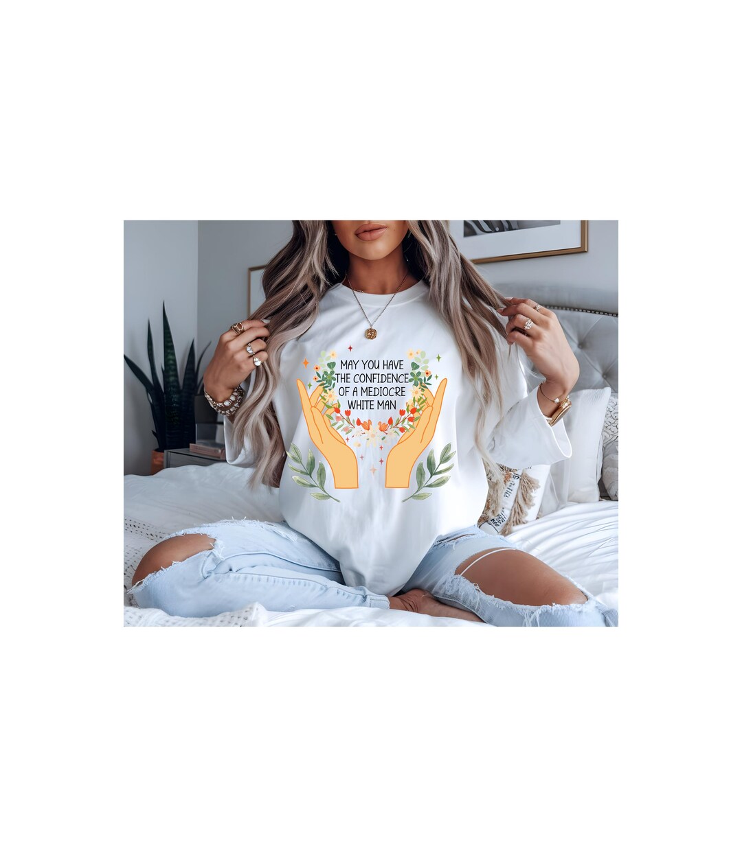 Mediocre White Man Confidence Shirt | Sarcastic Feminist Tee ...