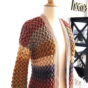 Crochet Cardigan Pattern, Fall Vibes Cardigan - Etsy