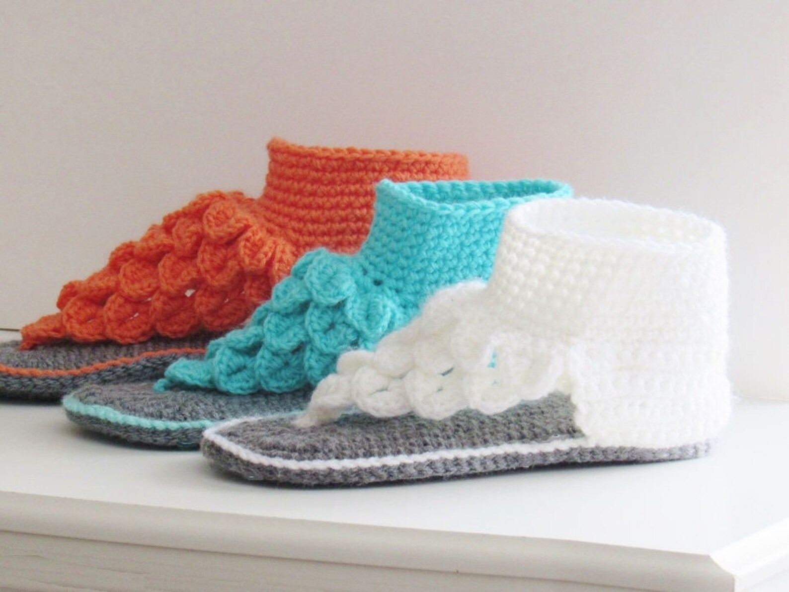 Crochet Slipper Patterncrochet Crocodile Stitch Sandals - Etsy