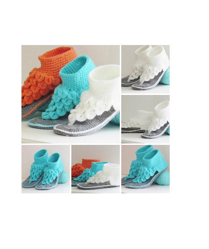 Crochet Slipper Patterncrochet Crocodile Stitch Sandals | Etsy