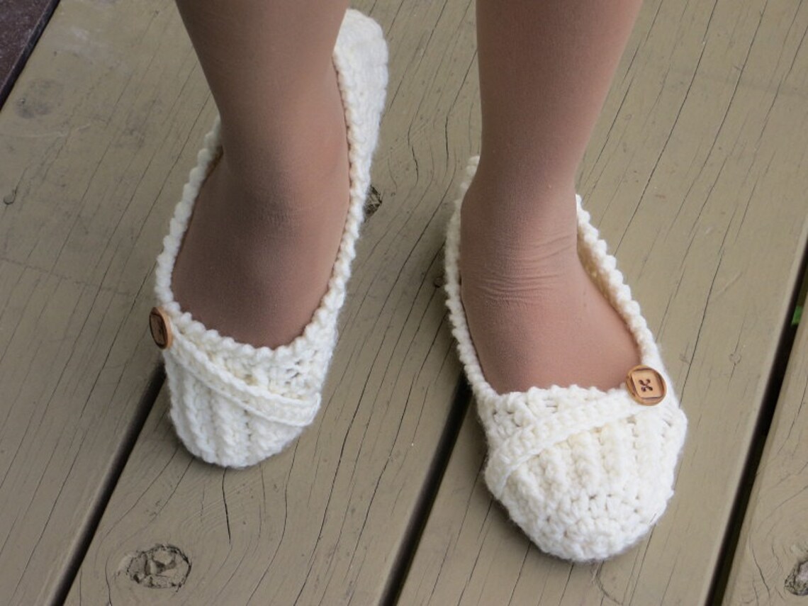 Slipper CROCHET PATTERN US Sizes 5 to 10 Woman's Slipper - Etsy