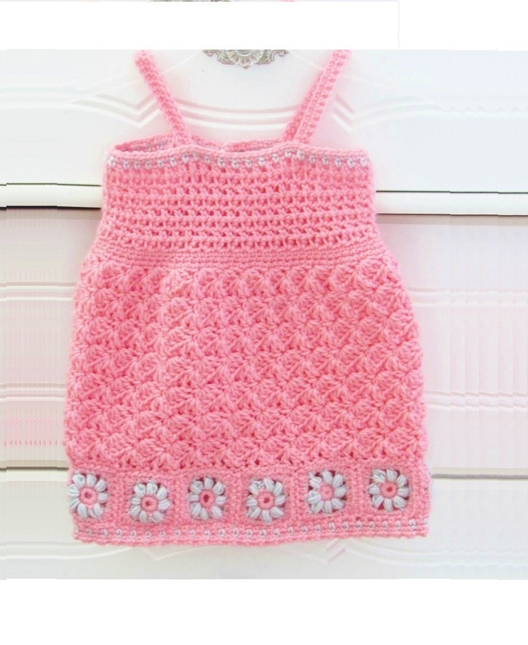 Crochet Baby Dress Pattern, Crochet Baby Sundress Pattern, Crochet Baby ...
