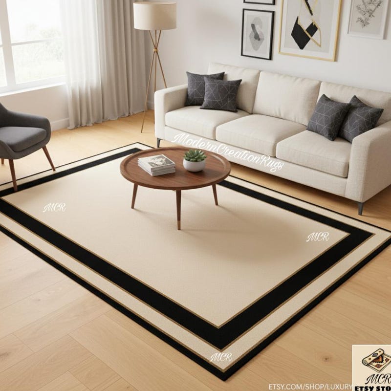 Silk Carpet With Border - Etsy