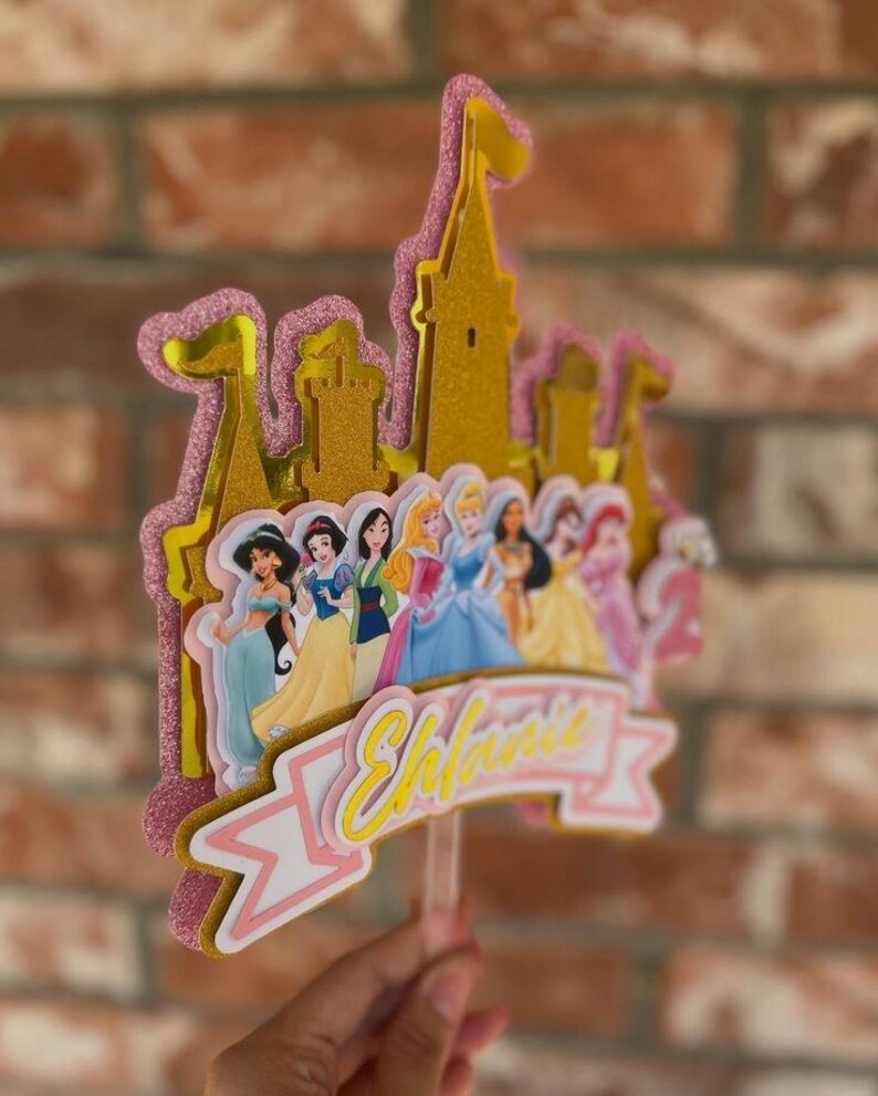 Princesses Cake Topper| Personalized Cake Topper| Princess - Etsy