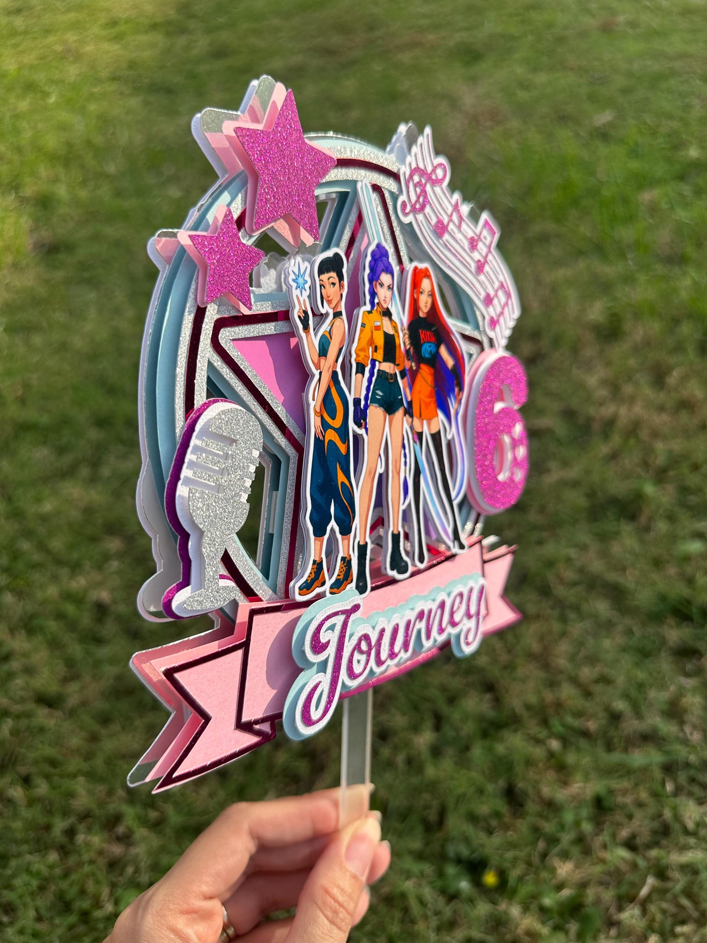 Personalized K Pop Birthday Cake Topper - Etsy