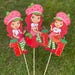 Strawberry Theme Centerpiece Topper: Handmade Cardstock Decoration - Etsy
