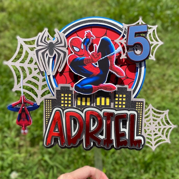 Spider Man Cake Topper - Etsy