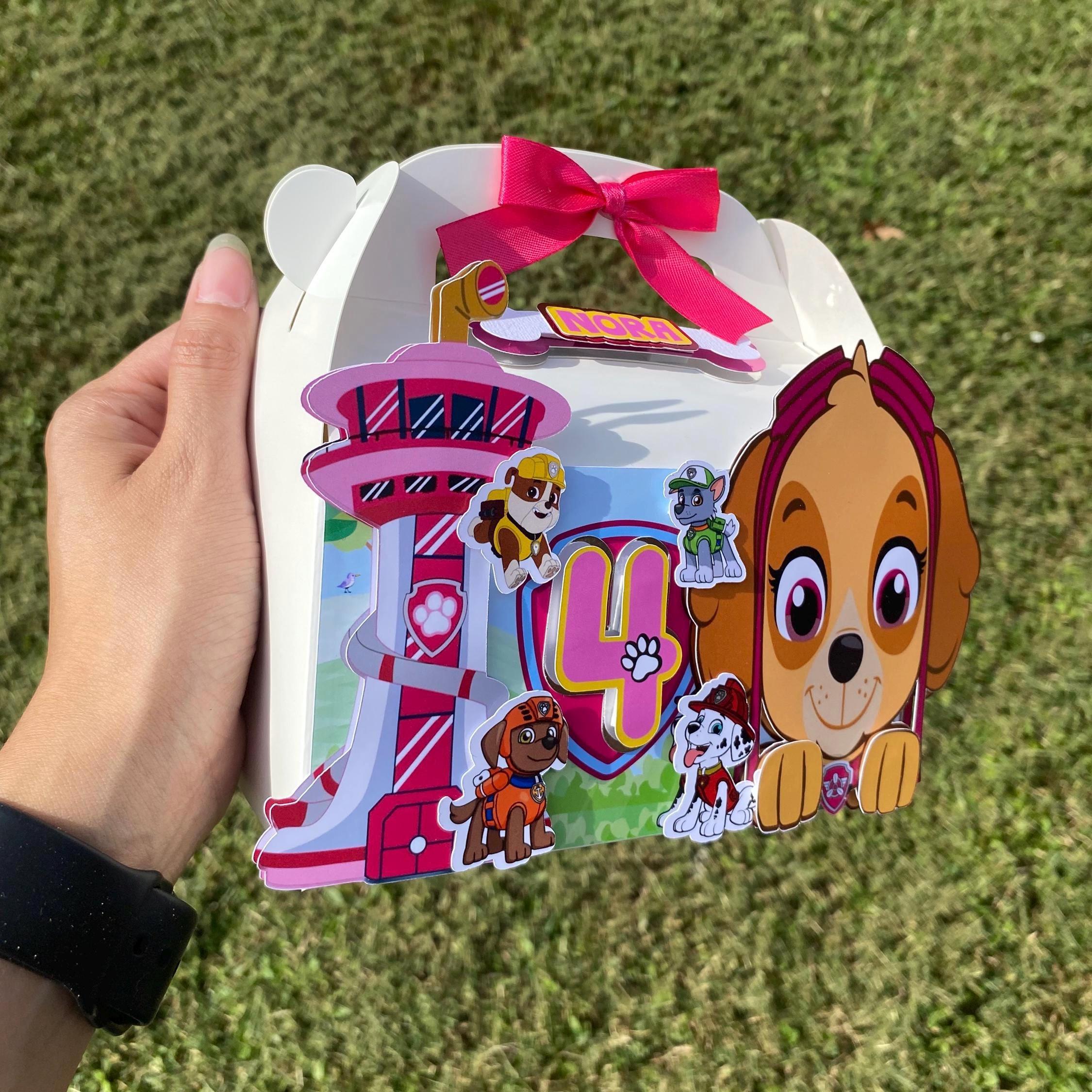 Personalized Treat Box | Pink, Blue Dogs - Etsy