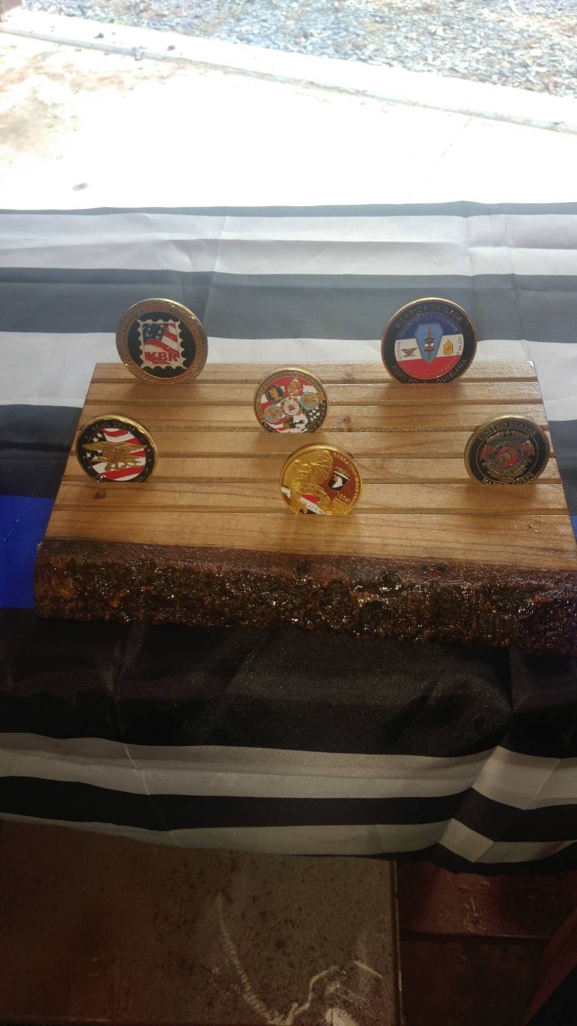 Challenge Coin/harley Davidson Poker Chip Display - Etsy