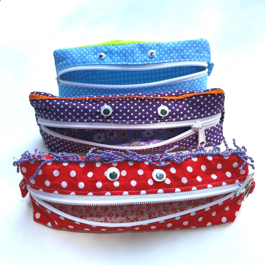 Monster Pencil Case for Kids, Googly Eye Zipper Pouch, Personalized ...