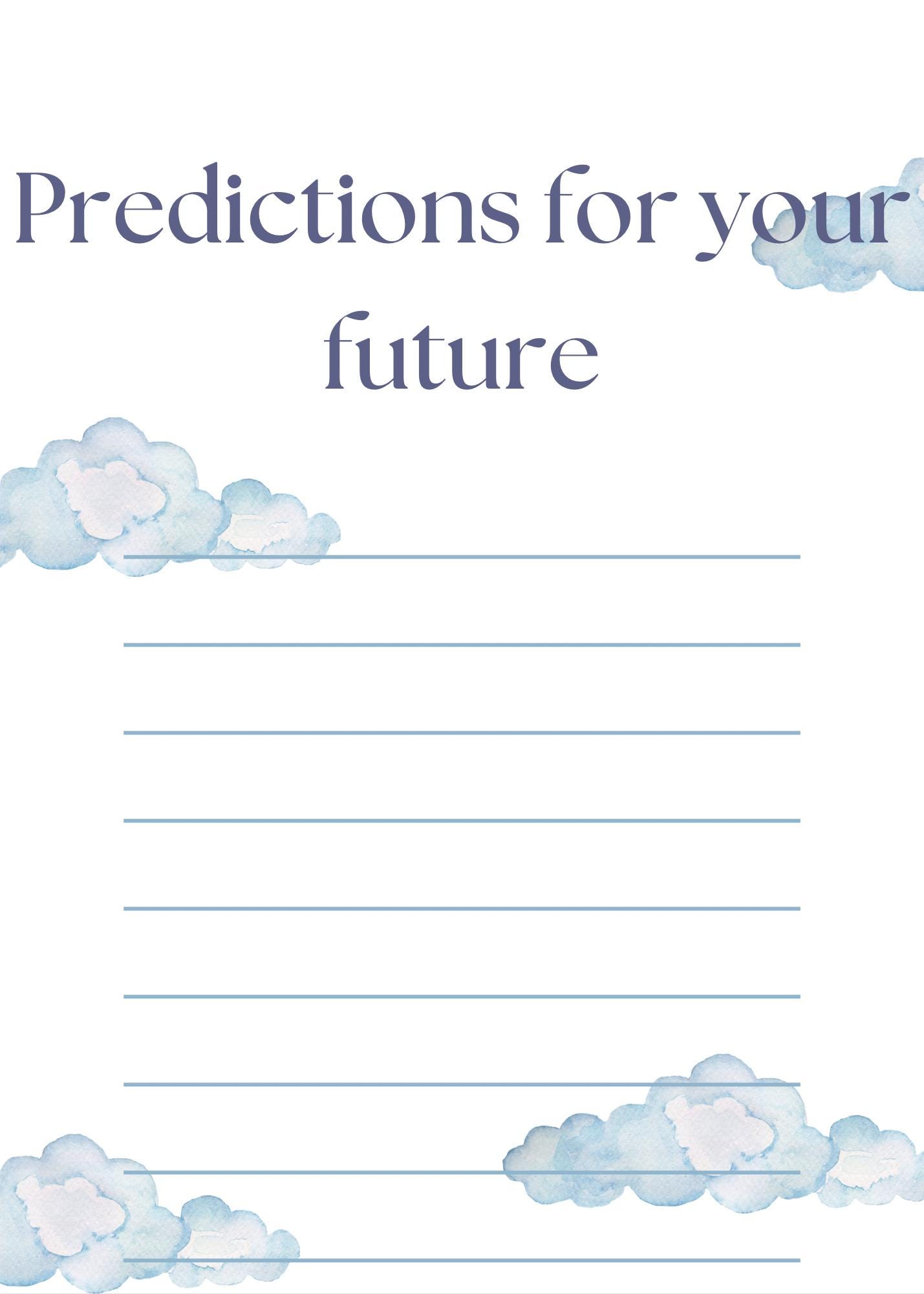 Printable Baby Time Capsule PDF | Baby Keepsake Cards, Letter to Future ...