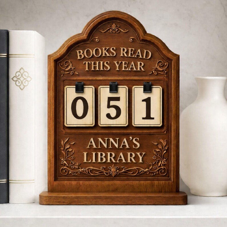 Personalized Reading Tracker With Book Counter, Books Read This Year ...