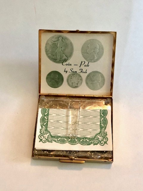 Vintage Sam Fink Coin-Pak Money Clip Wallet in Original Box | Etsy