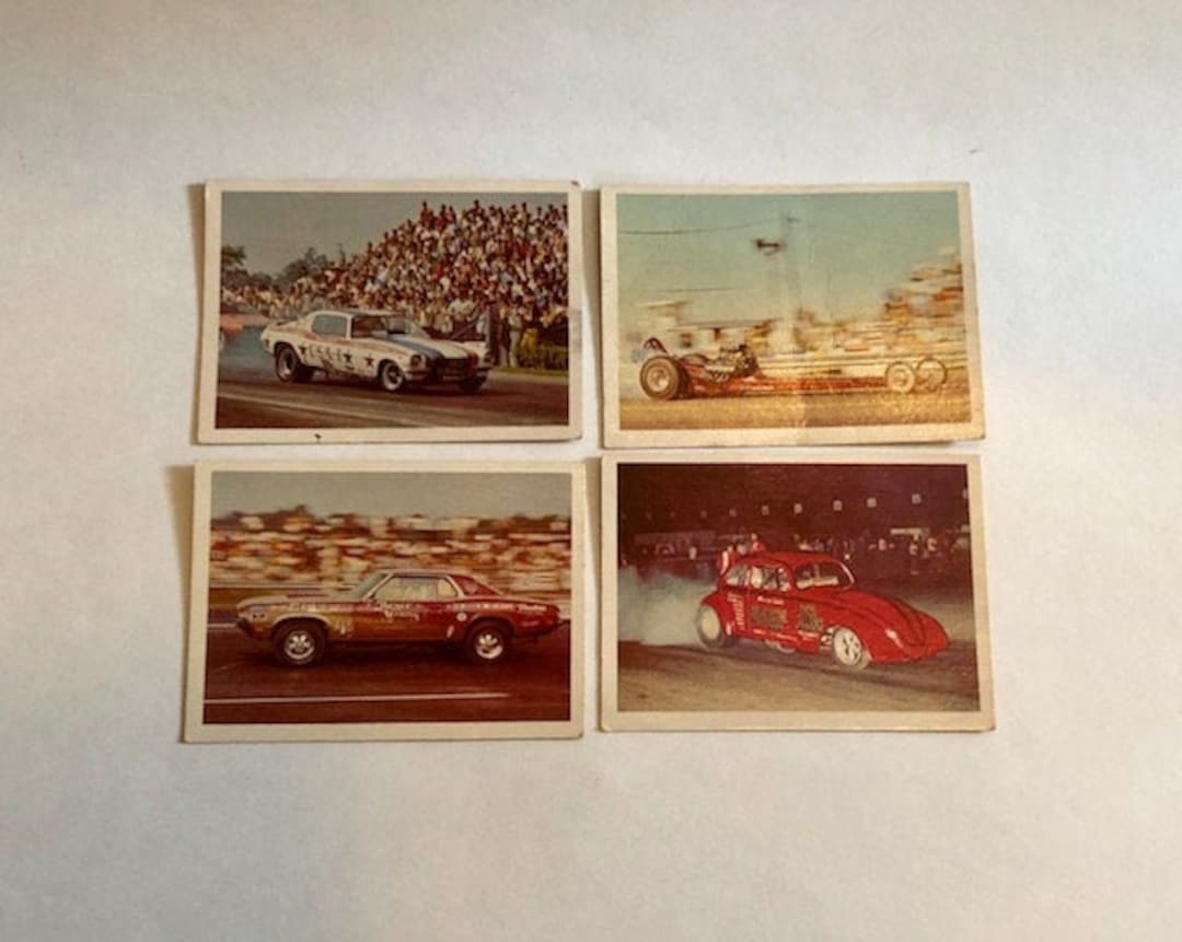 Four Collectible Trading Cards Official Drag Champs American Hot Rod ...
