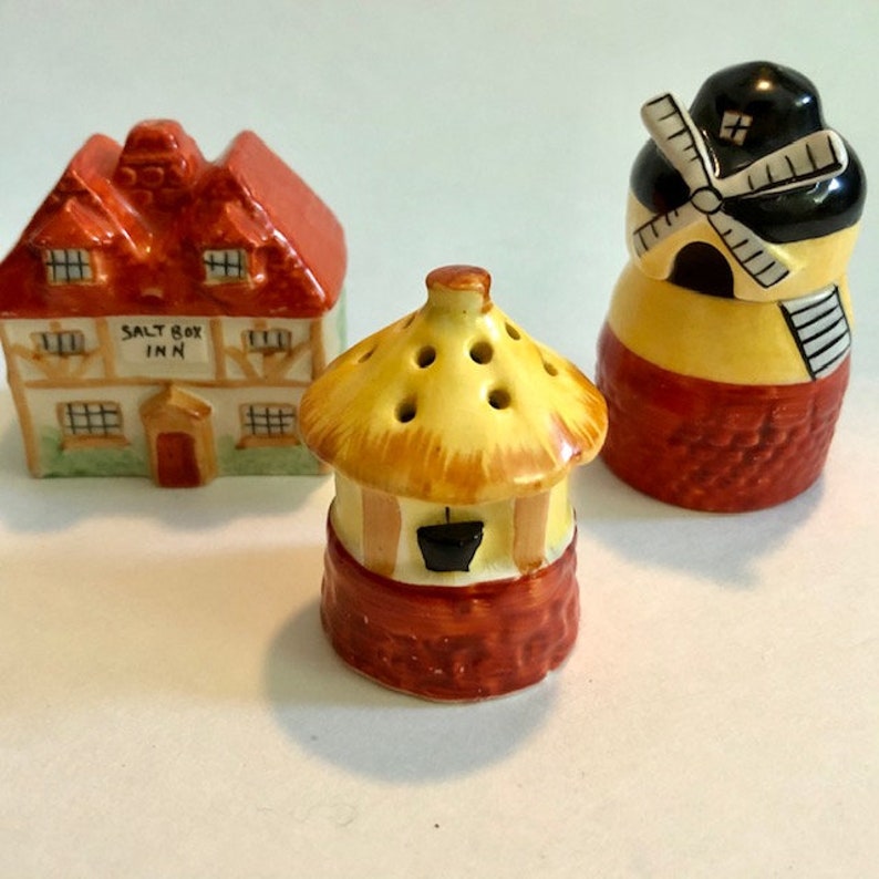 Rare Crown Devon Cruet Set salt Box Inn Windmill Well .... - Etsy