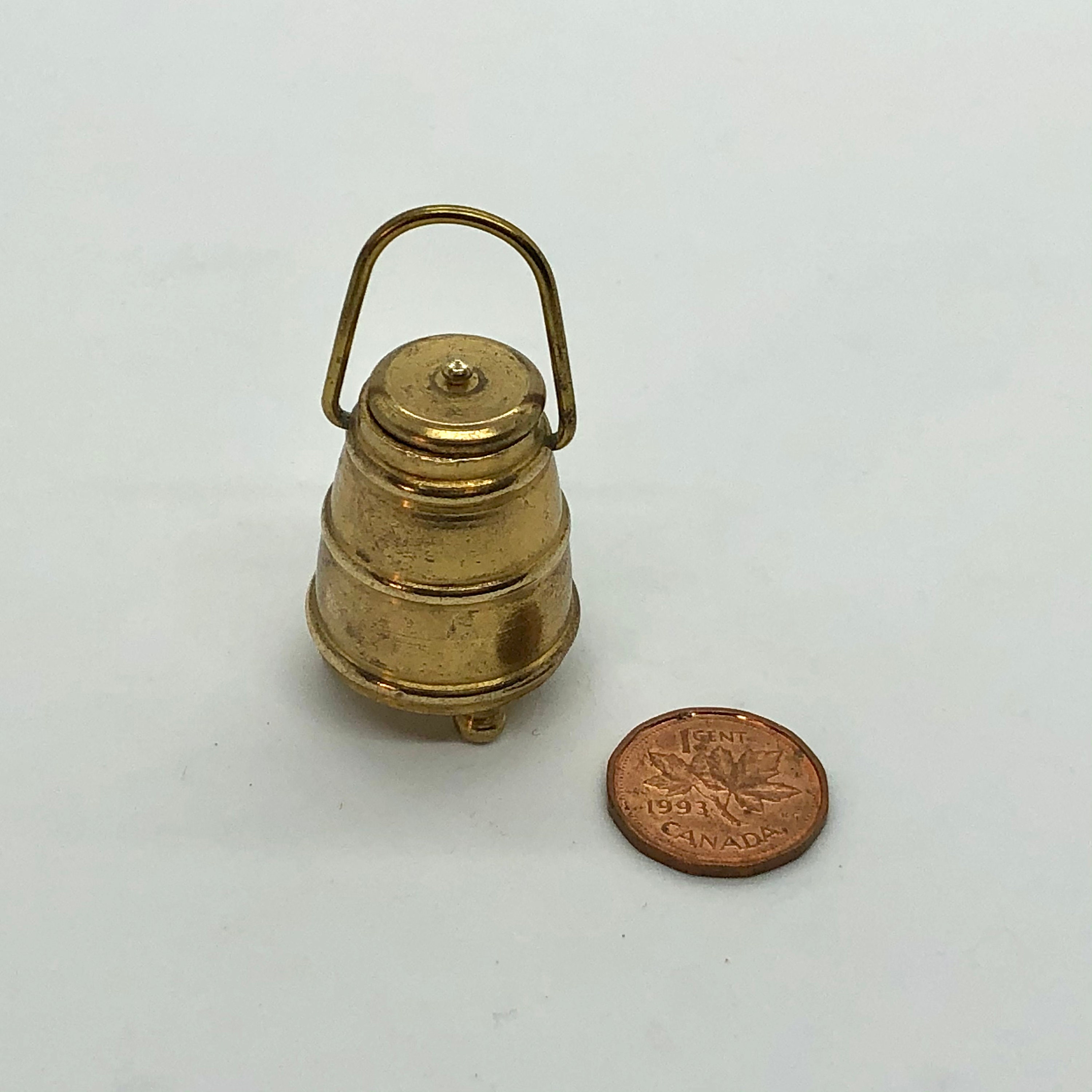 Mini Brass Cauldron With Lid Dollhouse Doll House Vintage Made in ...