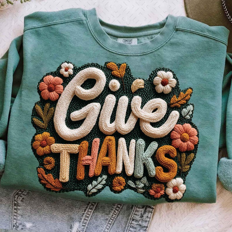 Give Thanks Png, Thankful Png, Yarn Thanksgiving Png, Preppy Fall Png ...