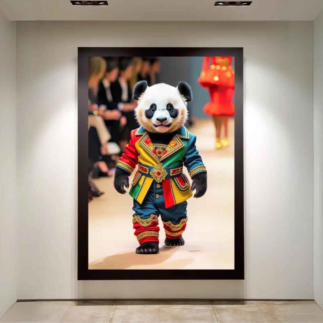 Panda Puzzle Paris Fashion Week Cute Pandas Walk the Runway in Colorful ...