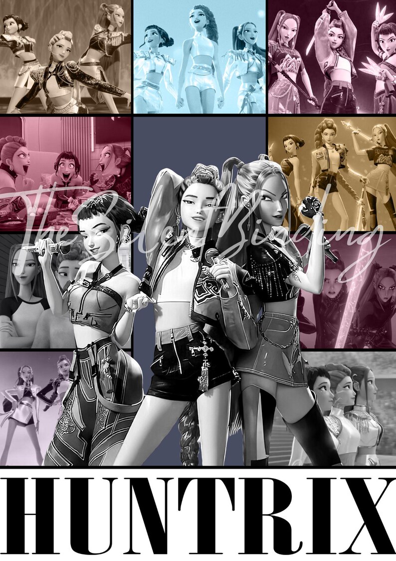 K-pop Demon Hunter Poster Set (3-pack) | Netflix-inspired Mini Poster ...