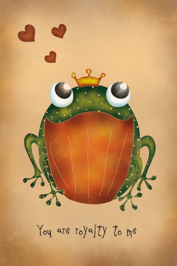 Whimsical frogs postcards-set of 5 | Etsy