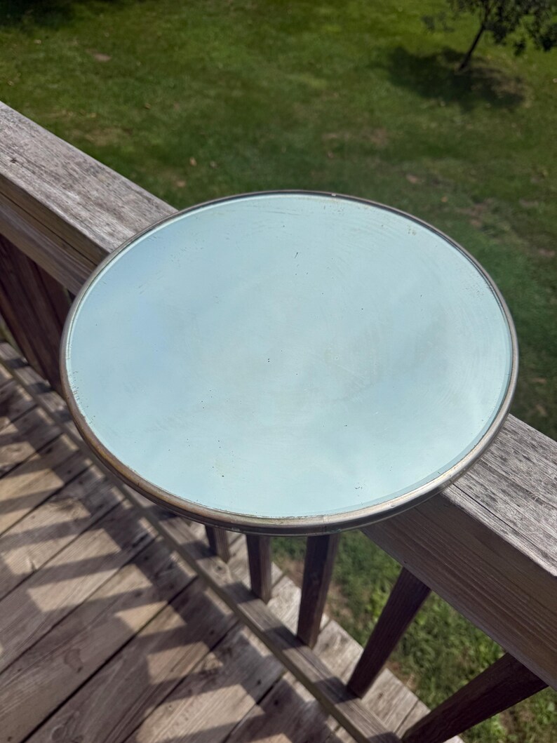 Antique Vintage Footed Plateau Mirror Bevel Vanity Tray Display 1930’s ...