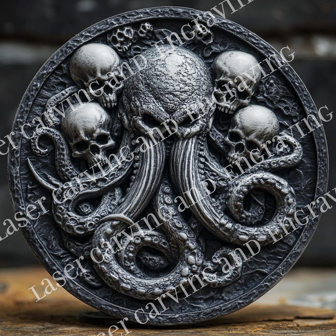 Kraken Depth Map for Laser and CNC - Etsy