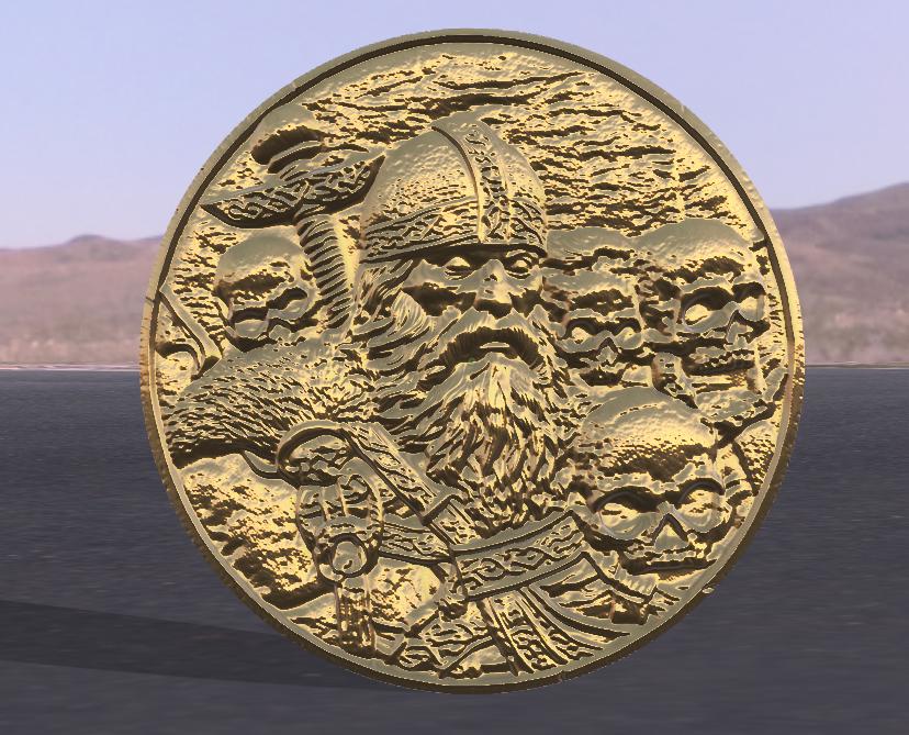 Viking Depth Map for Brass Coin - Etsy