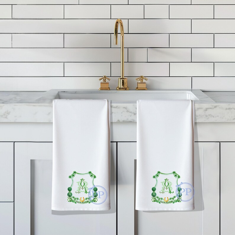 St. Patrick's Day Shamrock Topiary Crest PNG: Preppy Grandmillenial ...