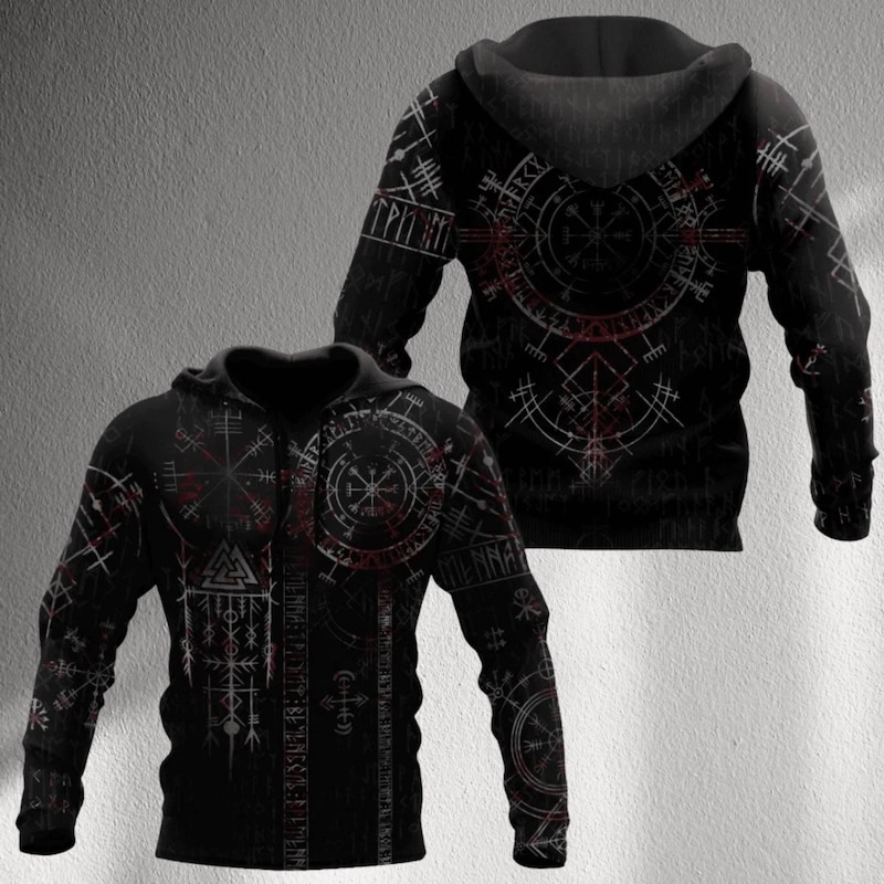 Rune Symbol Hoodie - Etsy