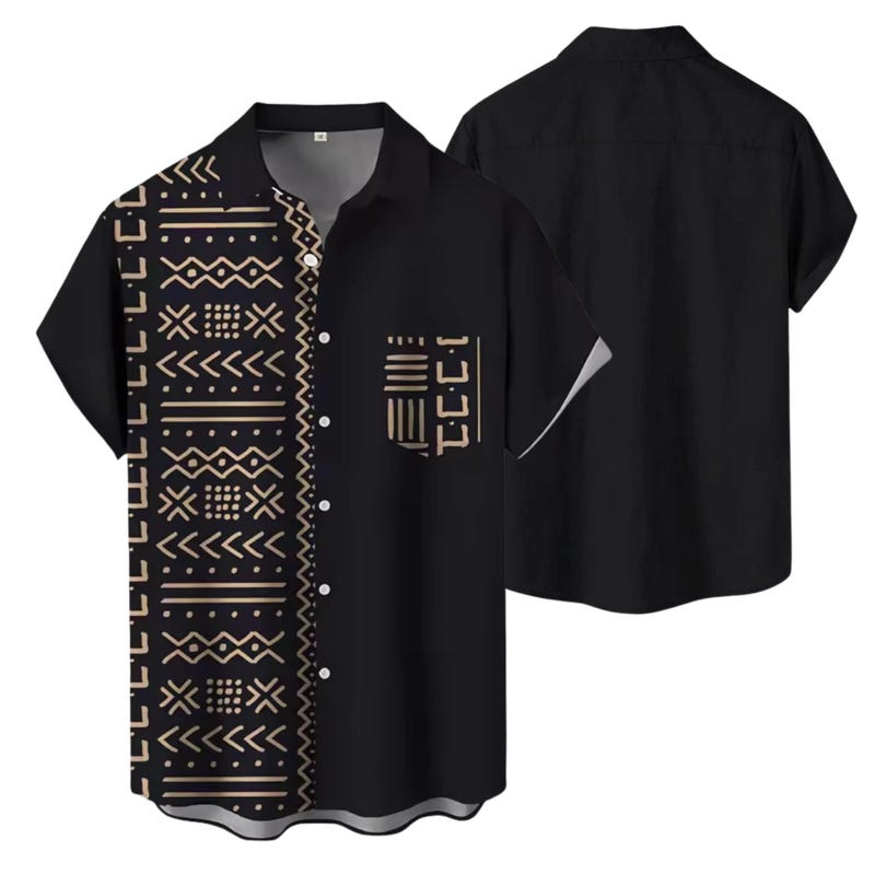Mudcloth Print Shirts - Etsy