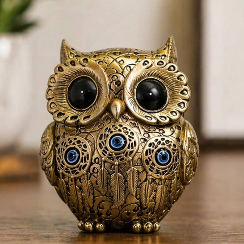 Christmas Owl Statues - Etsy