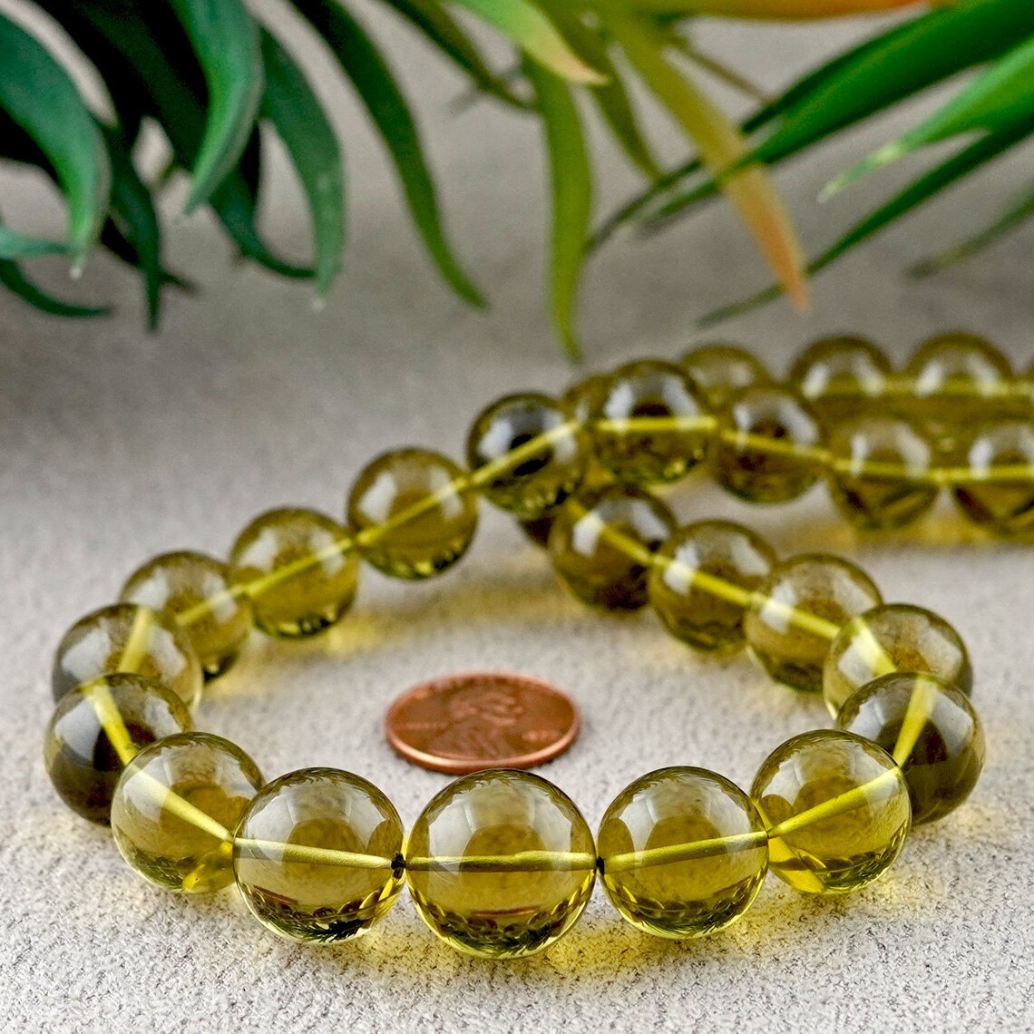 Natural Olive Quartz 10-18mm Smooth Round Shape Gemstone Beads | Etsy