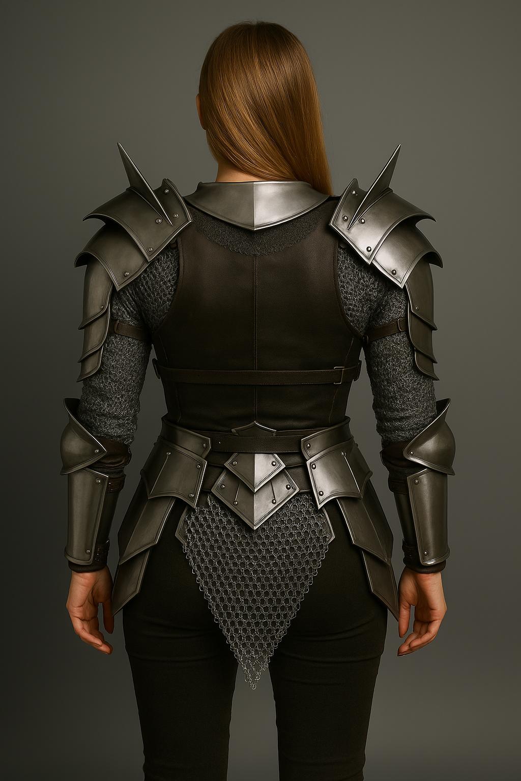 Steel Lady Knight Armor, Medieval Cosplay Costume, SCA LARP - Etsy