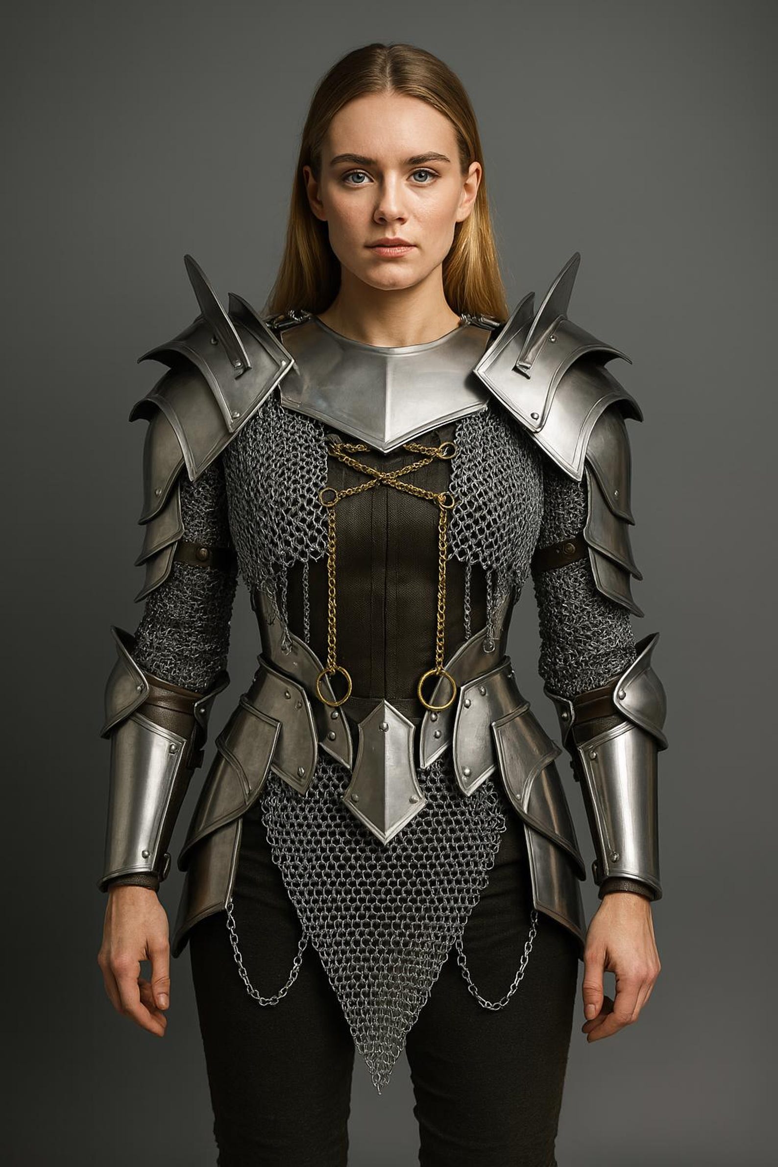 Steel Lady Knight Armor, Medieval Cosplay Costume, SCA LARP - Etsy