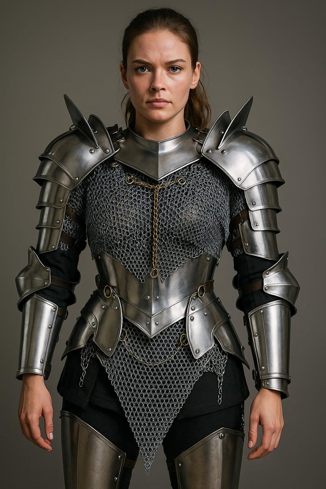 Medieval Lady Knight Cuirass Armor ~ Steel SCA LARP Cosplay Costume ...