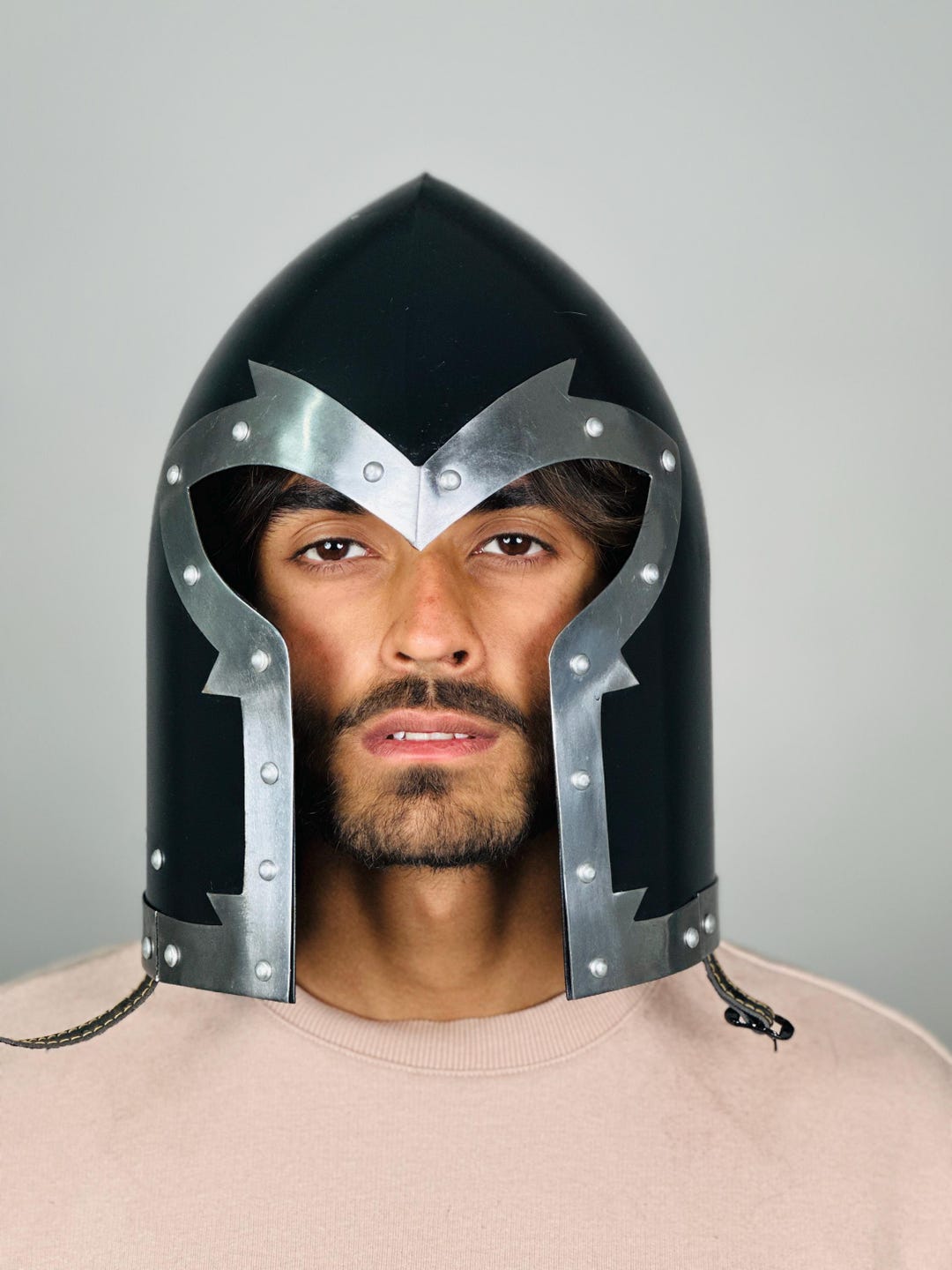 Open Barbuta Helmet - 18g Steel Helmet Barbuta Helmet - Medieval Knight ...