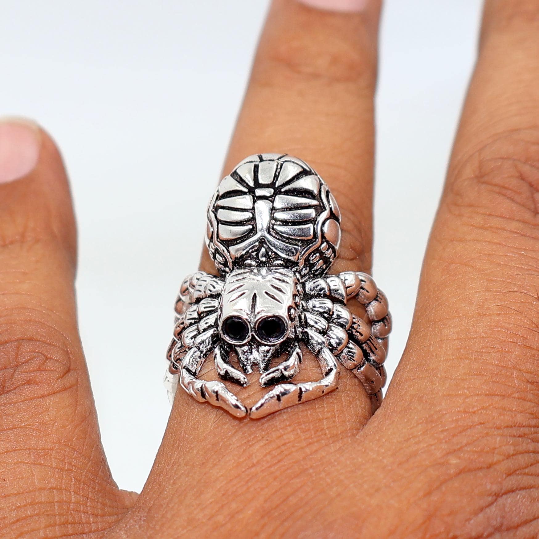 Sterling Silver Spider Ring: Handmade Statement Jewelry - Etsy