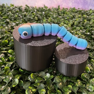 3d Printed Worm Articulated Flexi Fidget Layers in Green - Etsy