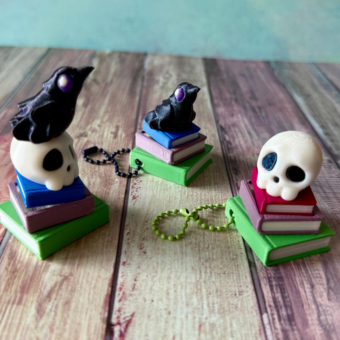 3D Printed Halloween Fidget Clickers - Spooky Library - Etsy
