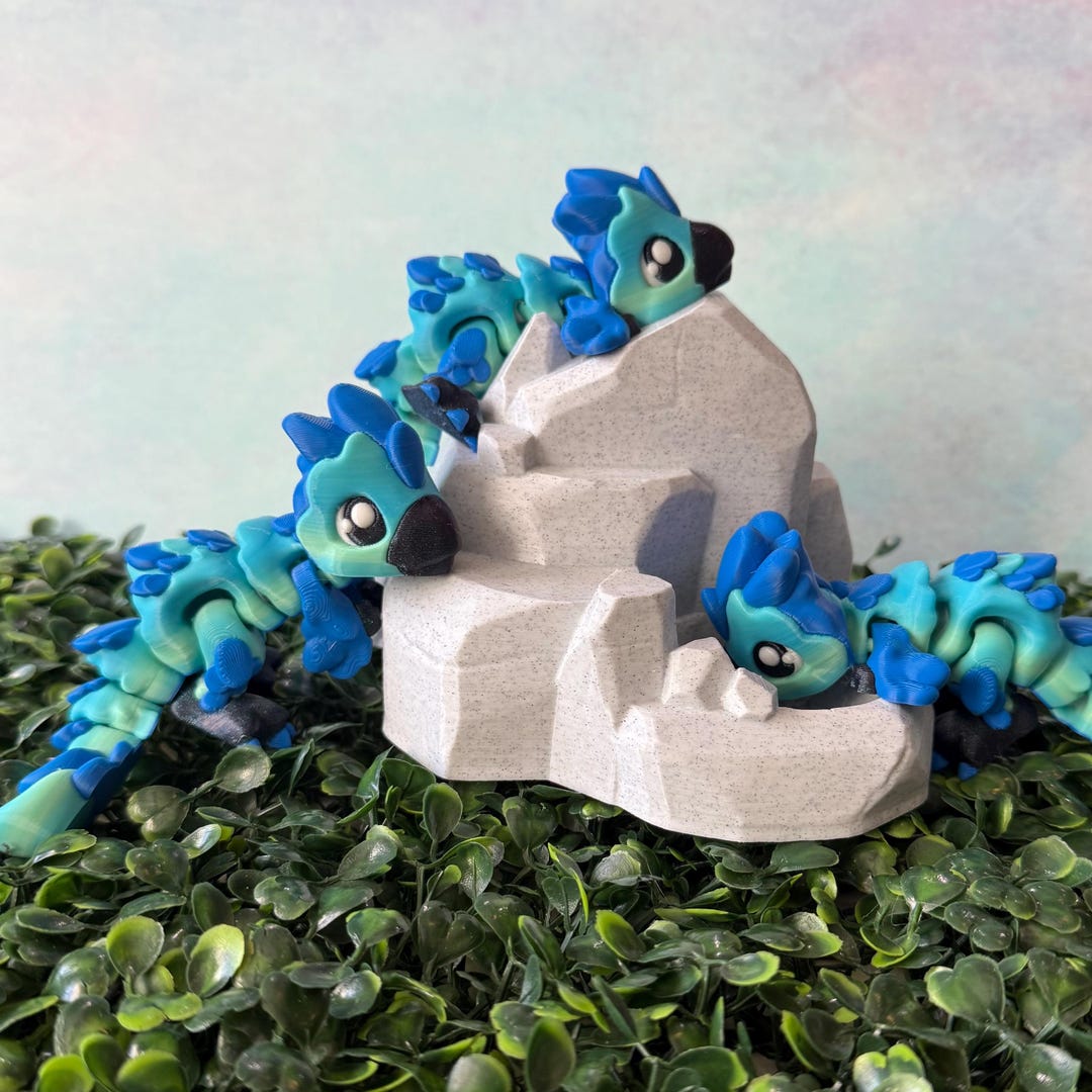 3d Printed Velociraptor Dinosaur Dino Articulated Flexi Fidget Layers ...