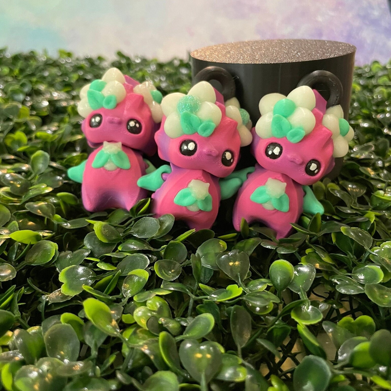 3d Printed Pixies Fairies Articulated Flexi Fidget Layers in Green - Etsy