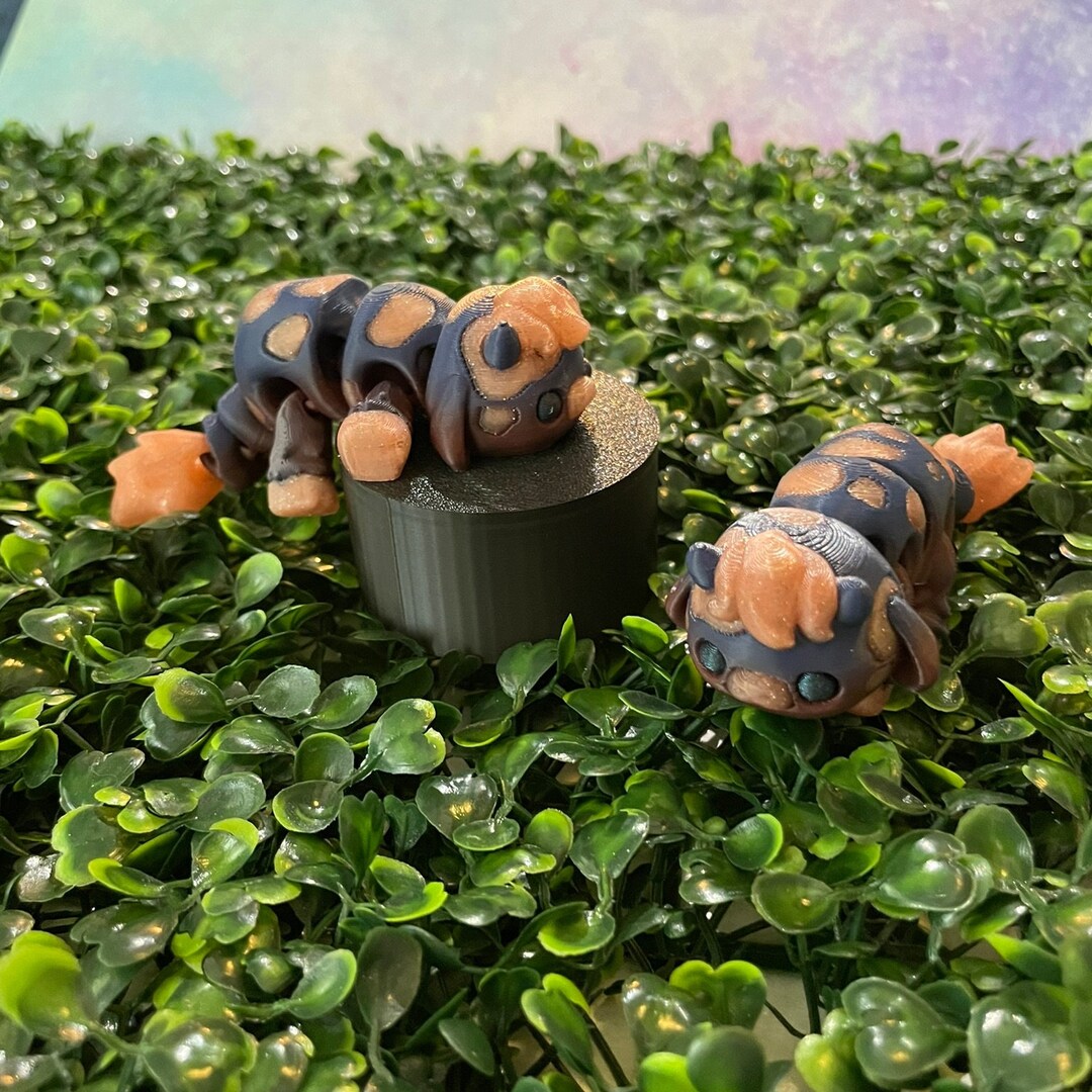 3d Printed Highland Cow Articulated Flexi Fidget Layers in Green - Etsy