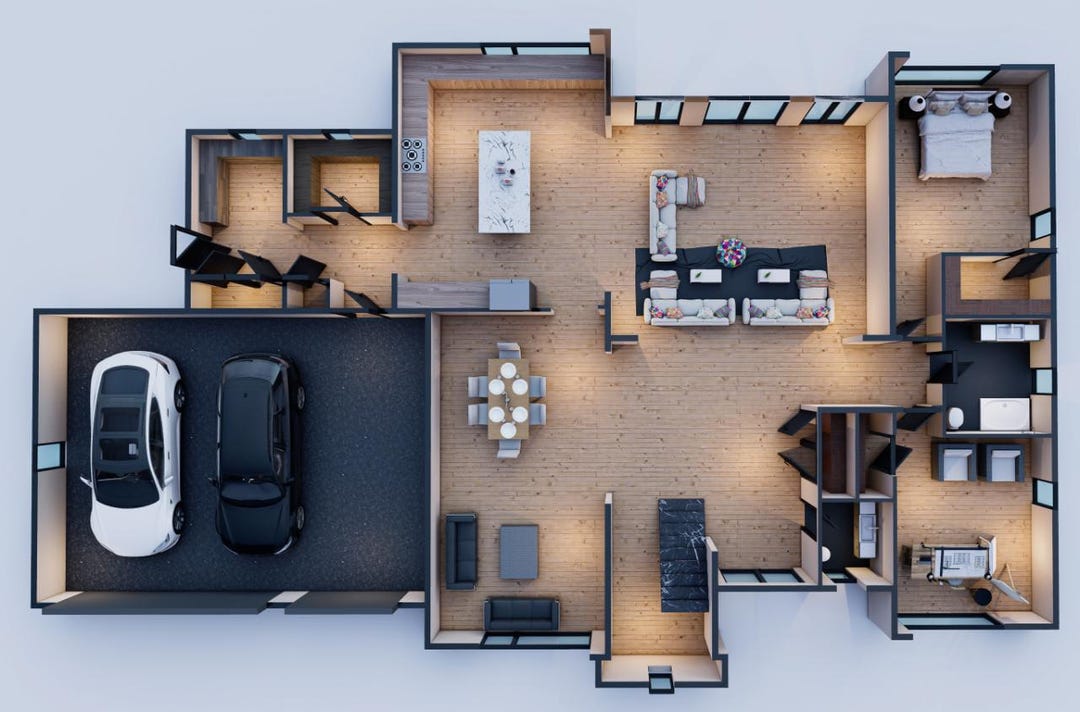 Custom 3D Floor Plan & Site Map: CAD Drafting From Sketch or PDF - Etsy