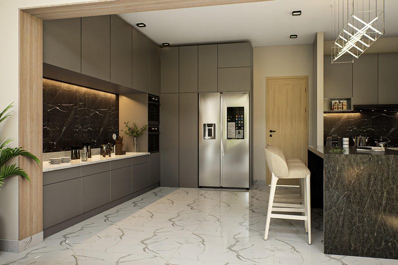 3D Kitchen Rendering Service | Custom Interior Design | Realistic ...