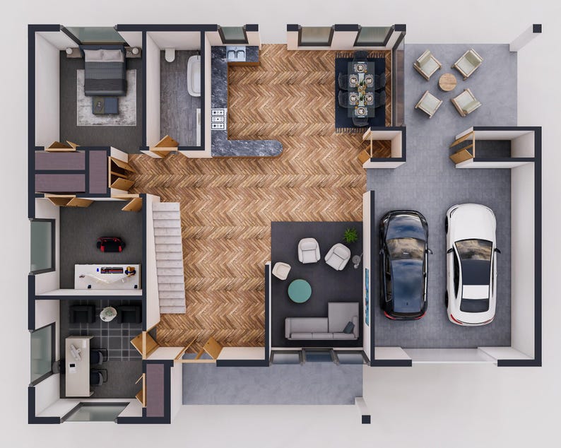 Custom 3D Floor Plan & Site Map: CAD Drafting From Sketch or PDF - Etsy