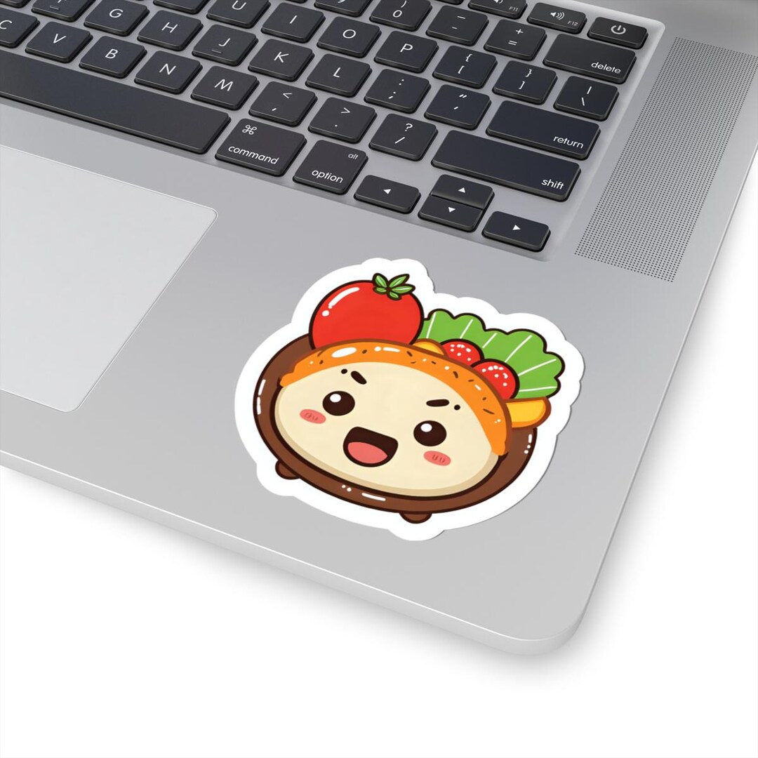 Kawaii Salad Bowl Kiss-cut Stickers, Playful Stickers for Laptop, Car ...