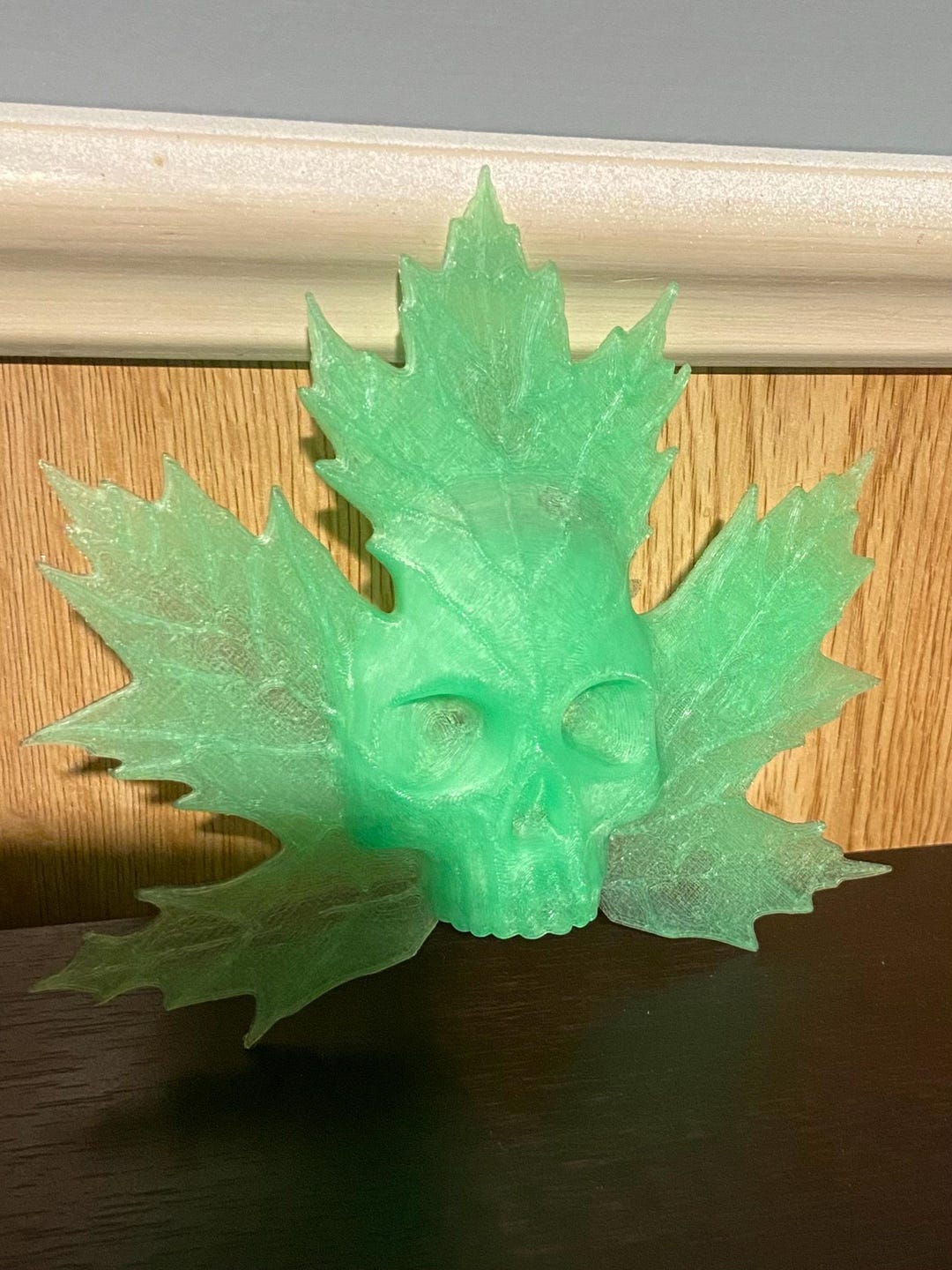 Leaf Skull - Etsy