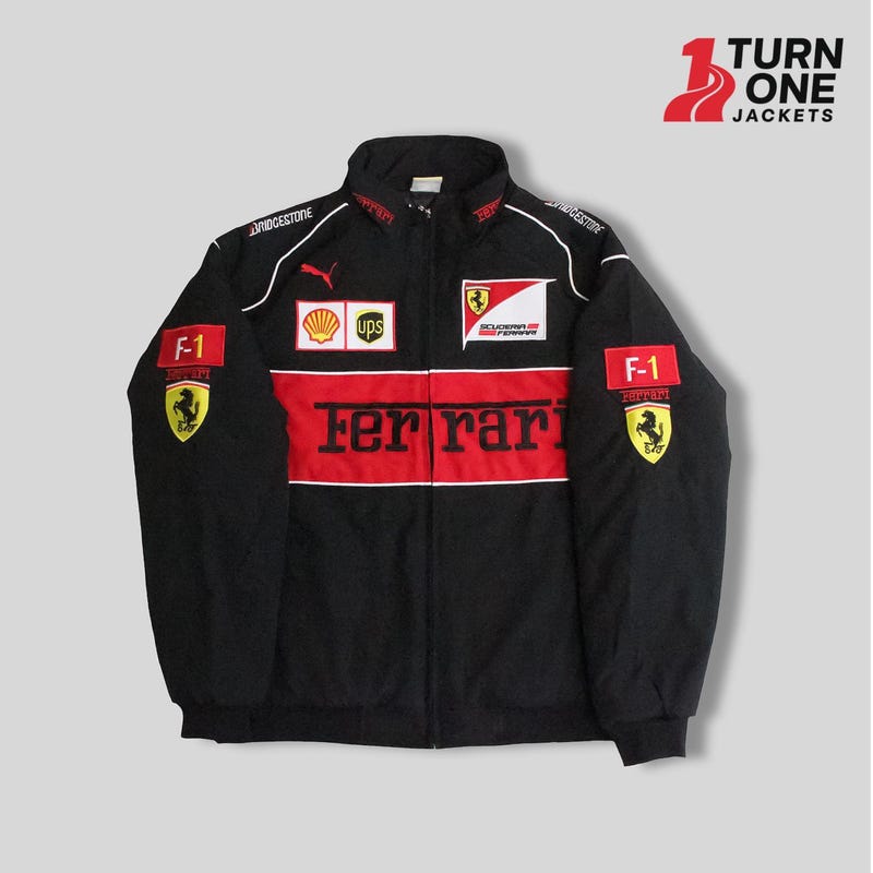 Ferrari F1 Racing Bomber Jacket - Etsy UK