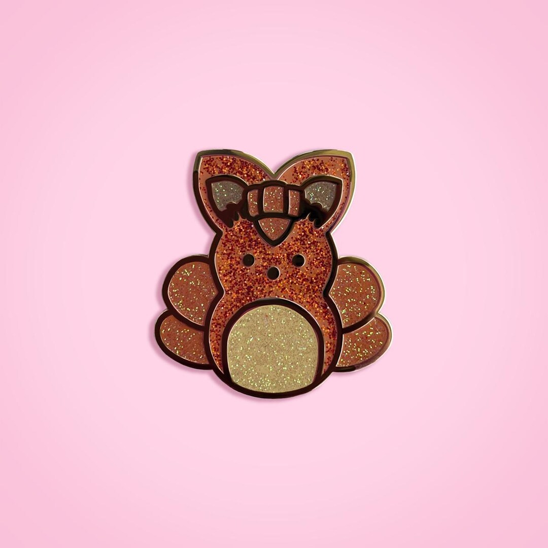 ENAMEL PIN | Flaming Kitsune Peeps Marshmallow | Kanto Vulpix Anime ...